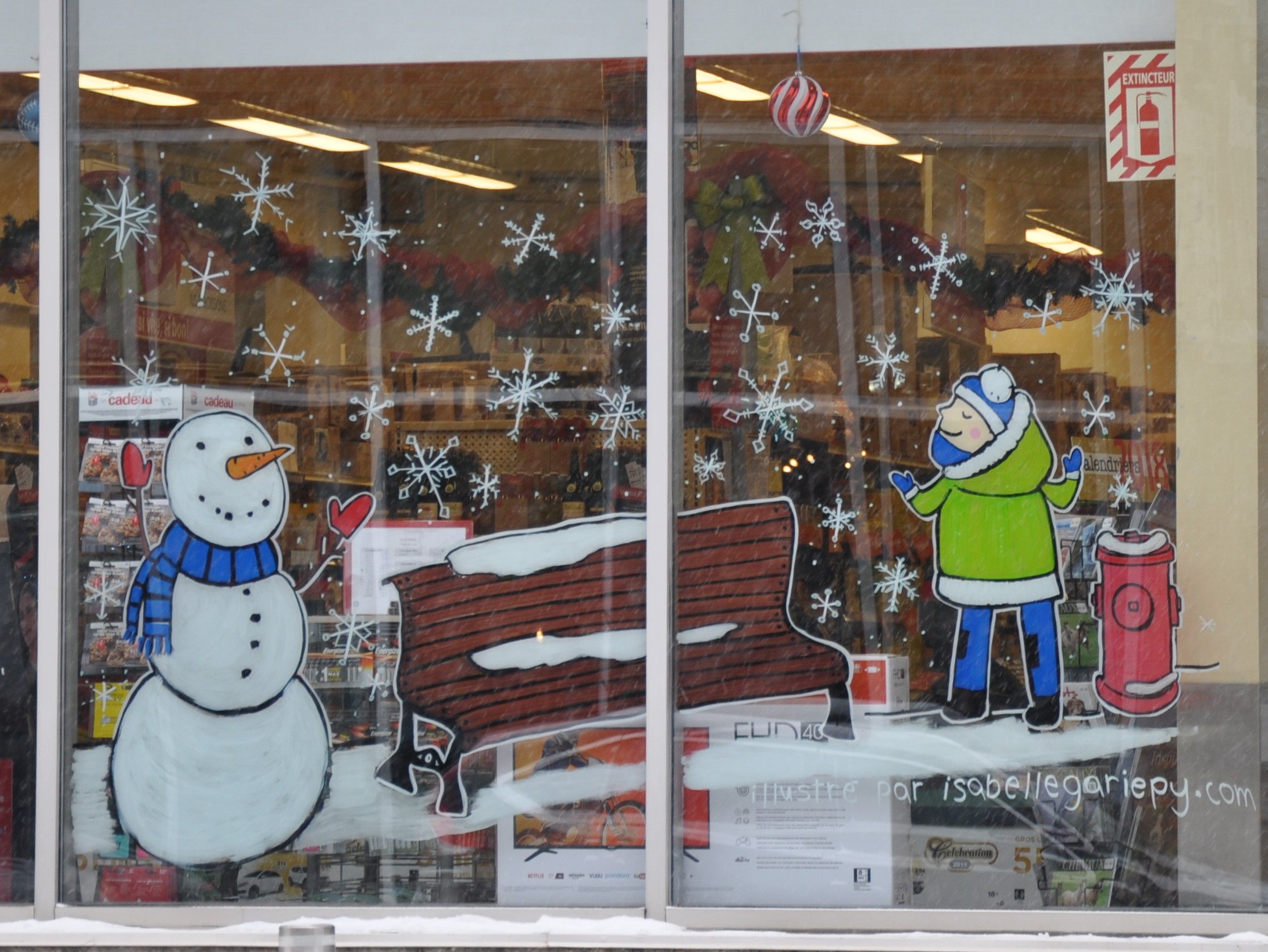 Provigo Beaubien – Montréal – illustrations de vitrines commerciales