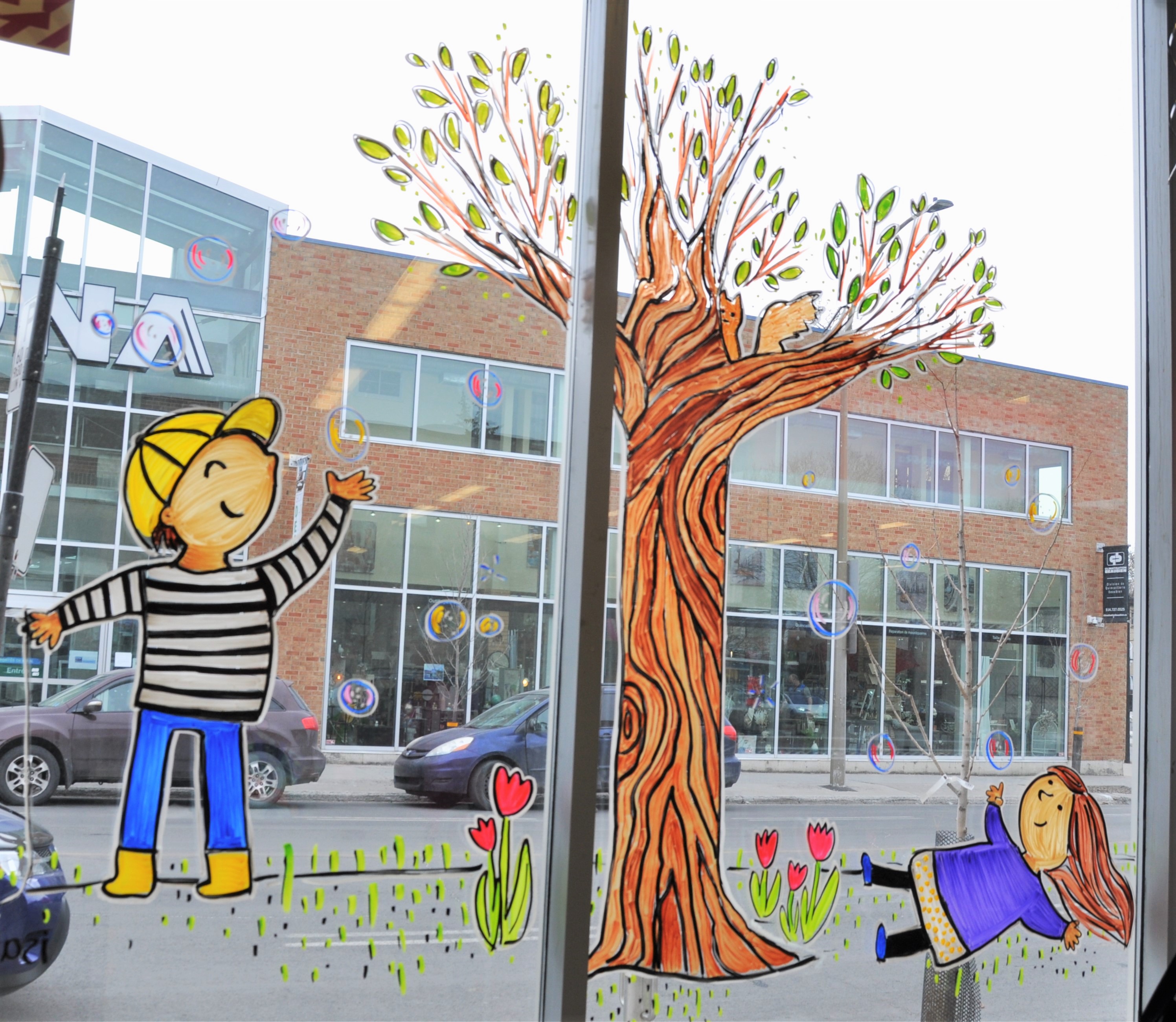 Provigo Beaubien – Montréal * printemps – illustrations de vitrines ...